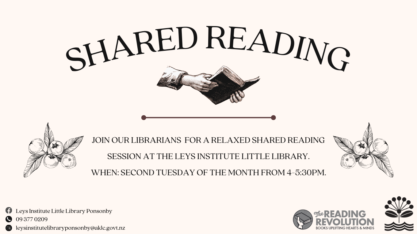 Leys Institute little library - The Reading Revolution